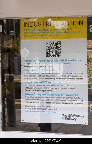 Datchet, UK. 22nd July, 2023. A level crossing at Datchet Railway ...