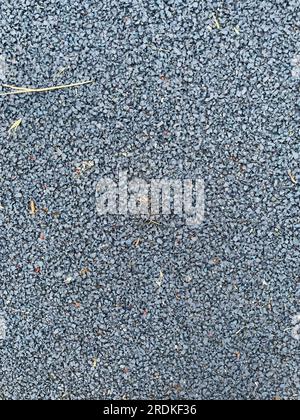 Black all-weather synthetic track surfacing made of polyurethane used ...