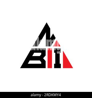 NBI triangle letter logo design with triangle shape. NBI triangle logo ...