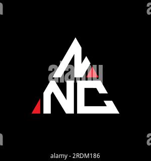 NNC triangle letter logo design with triangle shape. NNC triangle logo ...