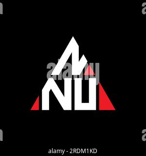 NNU triangle letter logo design with triangle shape. NNU triangle logo ...
