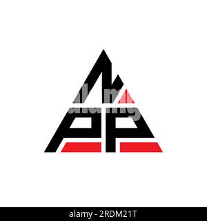 NPP triangle letter logo design with triangle shape. NPP triangle logo ...