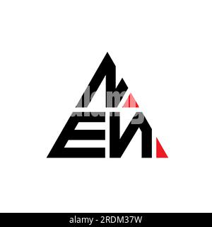 NEN triangle letter logo design with triangle shape. NEN triangle logo ...