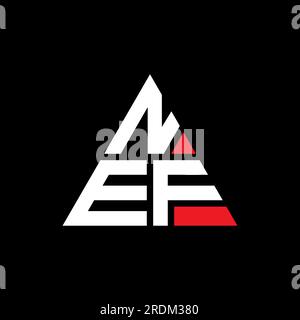 NEF letter logo design with polygon shape. NEF polygon and cube shape ...