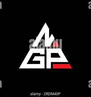 NGP letter logo design with polygon shape. NGP polygon and cube shape ...