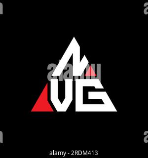 NVG letter logo design with polygon shape. NVG polygon and cube shape ...