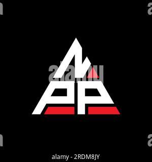 NPP triangle letter logo design with triangle shape. NPP triangle logo ...