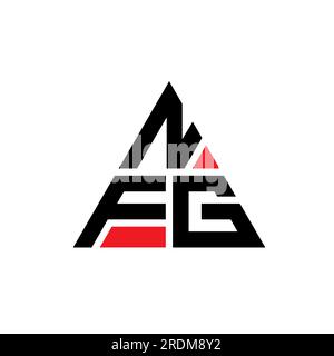 NFG triangle letter logo design with triangle shape. NFG triangle logo ...
