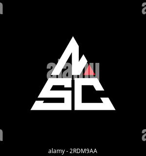 NSC letter logo design with polygon shape. NSC polygon and cube shape ...