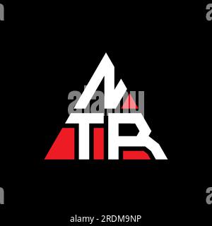 NTR triangle letter logo design with triangle shape. NTR triangle logo ...