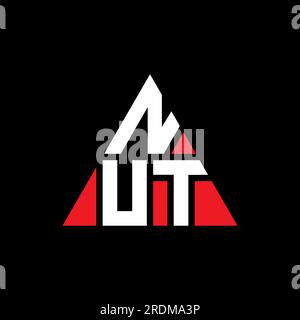 NUT triangle letter logo design with triangle shape. NUT triangle logo ...