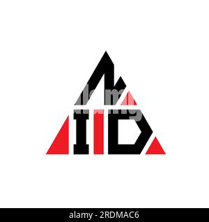 NID triangle letter logo design with triangle shape. NID triangle logo ...