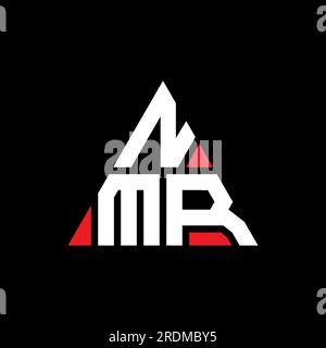 NMR triangle letter logo design with triangle shape. NMR triangle logo ...