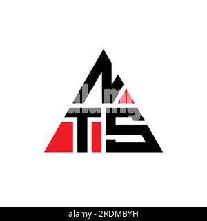 NTS triangle letter logo design with triangle shape. NTS triangle logo ...