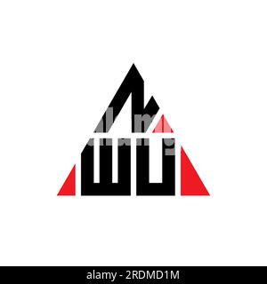 NWU triangle letter logo design with triangle shape. NWU triangle logo ...