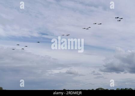 Balbo Formation, Flying Legends 2023, Church Fenton Stock Photo - Alamy