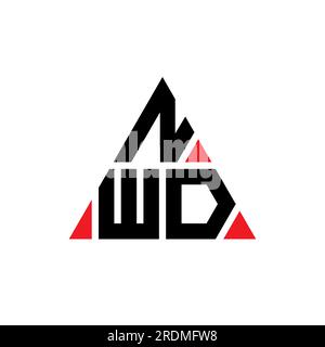 NWC triangle letter logo design with triangle shape. NWC triangle logo ...