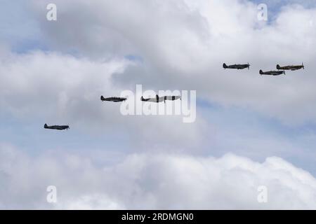 Balbo Formation, Flying Legends 2023, Church Fenton Stock Photo - Alamy