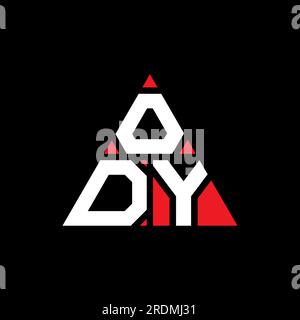 ODY triangle letter logo design with triangle shape. ODY triangle logo ...