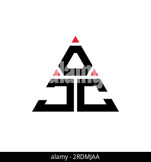 OJC triangle letter logo design with triangle shape. OJC triangle logo ...