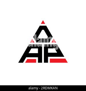 OAP triangle letter logo design with triangle shape. OAP triangle logo ...