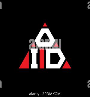 OID triangle letter logo design with triangle shape. OID triangle logo ...