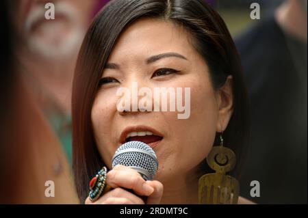 Rebecca Yeo (actress / producer) at an EQUITY event in Leicester Square ...