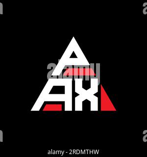 PAX triangle letter logo design with triangle shape. PAX triangle logo ...