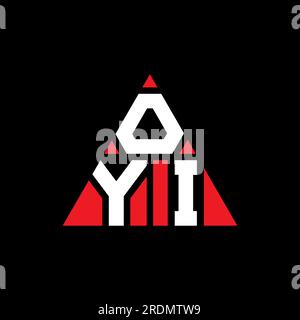 OYI triangle letter logo design with triangle shape. OYI triangle logo ...