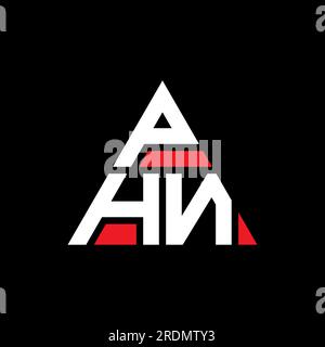 PHN triangle letter logo design with triangle shape. PHN triangle logo ...