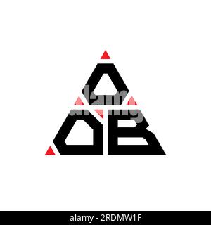 OOB triangle letter logo design with triangle shape. OOB triangle logo ...