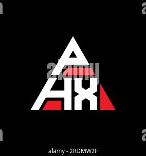 PHX letter logo design with polygon shape. PHX polygon and cube shape ...