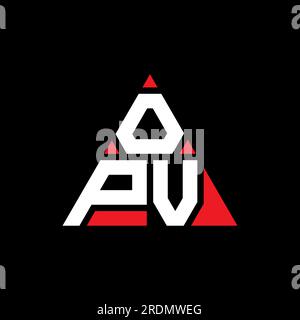OPV triangle letter logo design with triangle shape. OPV triangle logo ...