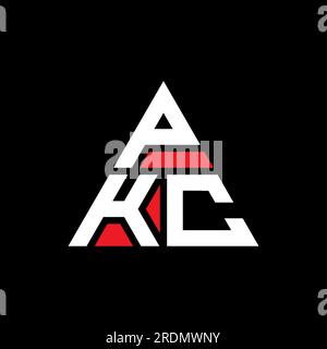 PKC triangle letter logo design with triangle shape. PKC triangle logo ...