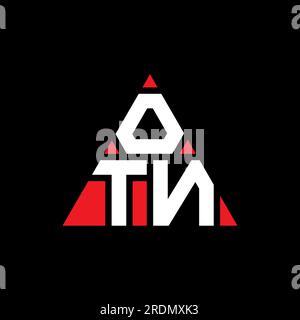 OTN triangle letter logo design with triangle shape. OTN triangle logo ...