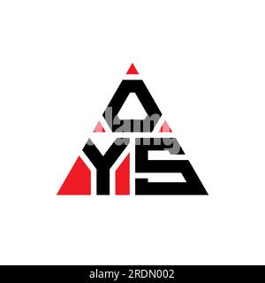 OYS triangle letter logo design with triangle shape. OYS triangle logo ...