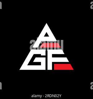 PGF triangle letter logo design with triangle shape. PGF triangle logo ...