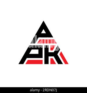 PPK triangle letter logo design with triangle shape. PPK triangle logo ...