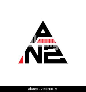 PNZ triangle letter logo design with triangle shape. PNZ triangle logo ...