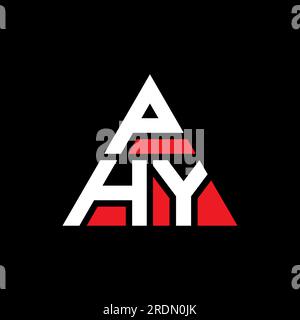 PHY triangle letter logo design with triangle shape. PHY triangle logo ...