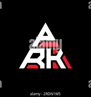 PRK triangle letter logo design with triangle shape. PRK triangle logo ...
