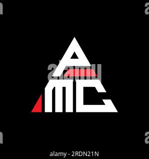 PMC triangle letter logo design with triangle shape. PMC triangle logo ...