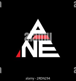 PNE triangle letter logo design with triangle shape. PNE triangle logo ...