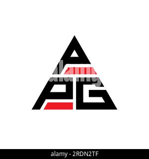 PPG triangle letter logo design with triangle shape. PPG triangle logo ...