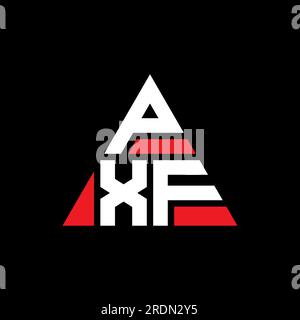 PXF triangle letter logo design with triangle shape. PXF triangle logo ...