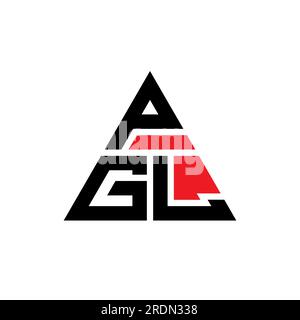 PGL triangle letter logo design with triangle shape. PGL triangle logo ...