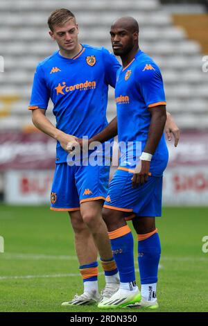 Liam Delap #20 of Hull City during the Pre-season friendly match ...