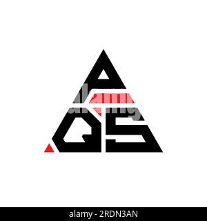 PQS triangle letter logo design with triangle shape. PQS triangle logo ...