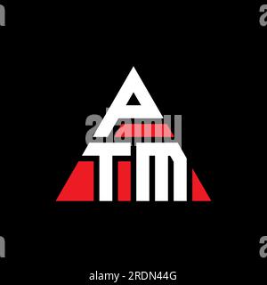 PTM triangle letter logo design with triangle shape. PTM triangle logo ...