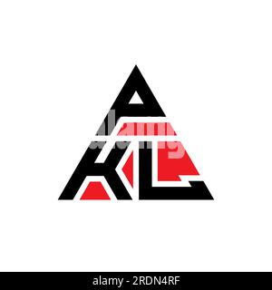 PKL triangle letter logo design with triangle shape. PKL triangle logo ...